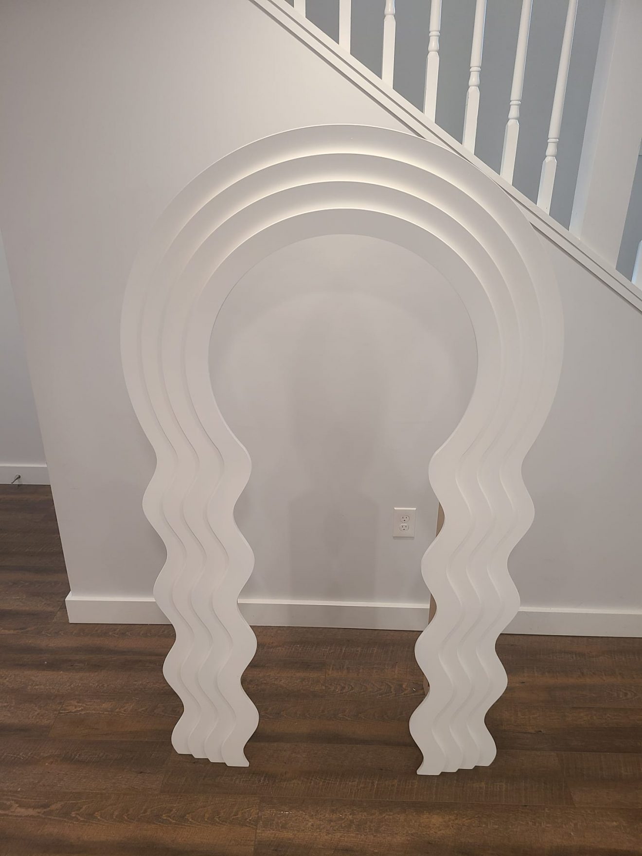 Layered Waves Arch Panel – Catalinas Wood Designs